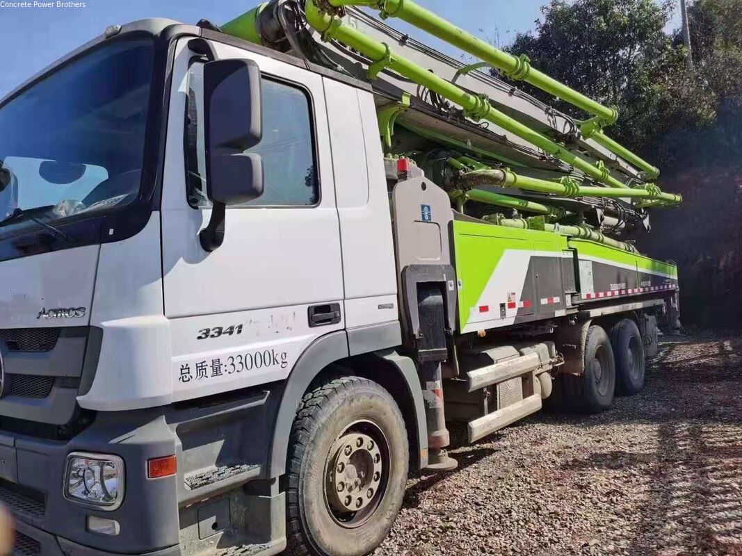 Construction Heavy Equipment with 49 Meter Boom Pump Used Semi-Dry ...