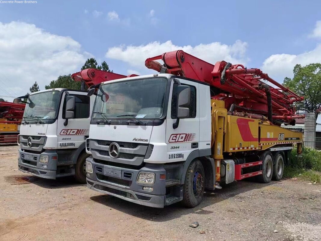 Used Concrete Pump 52m Boom Truck Mounted Pump for Construction Machine ...