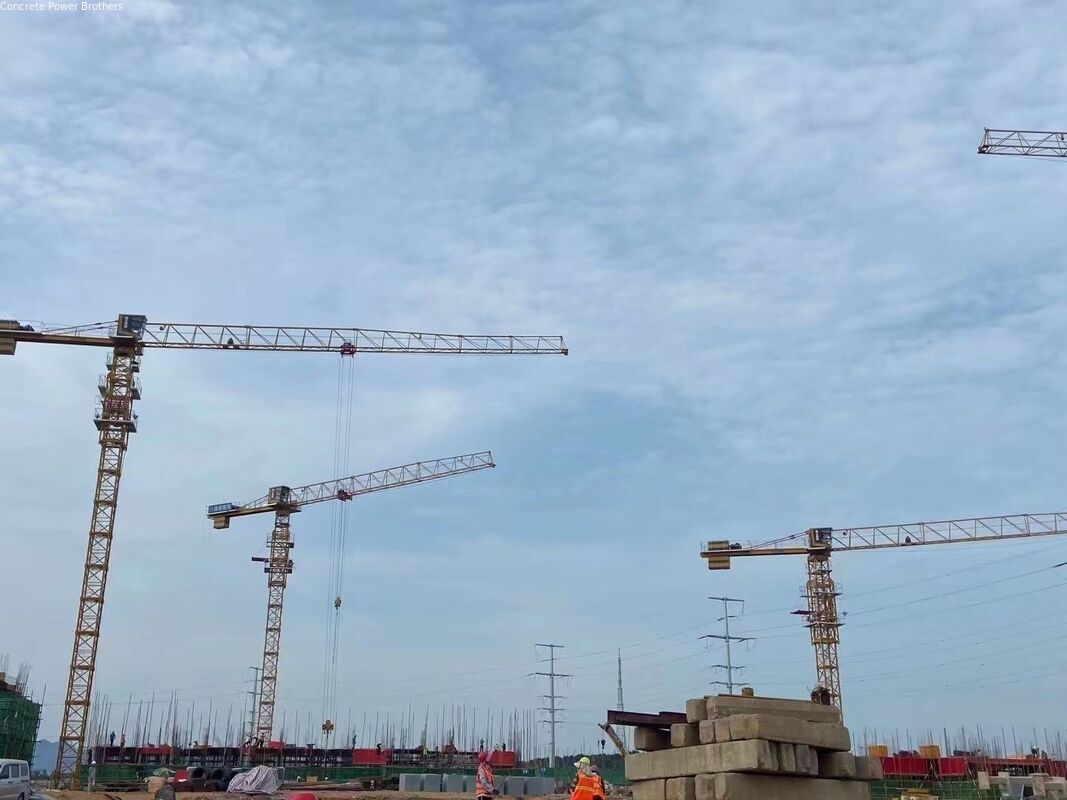 ISO9001 Certified 50T Zoomlion Flat Top Tower Crane Wa7025-10e with Max ...