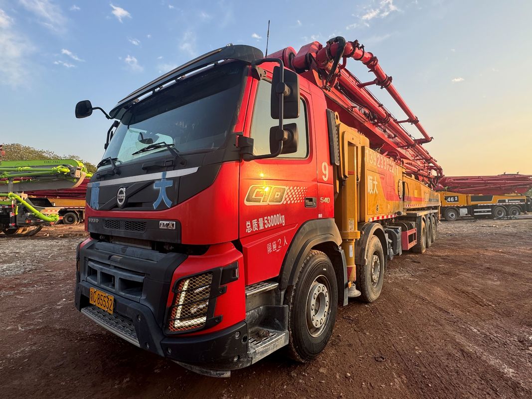 Concrete Pump Truck 67 M Installed Volvo Chassis Customized To Lengthen ...