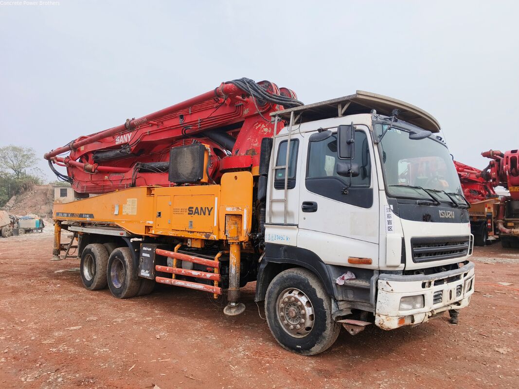 Used Sany 40-meter Concrete Pump Truck Adopts Isuzu Chassis, Which Is ...