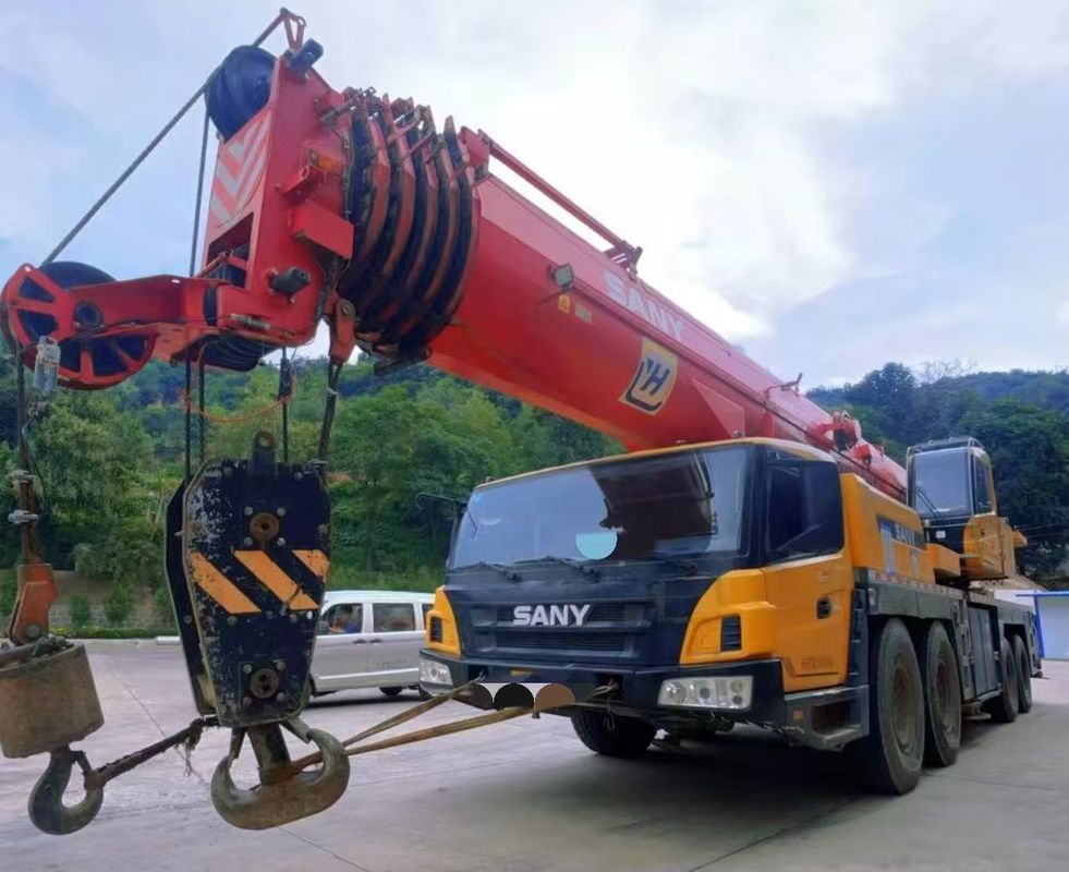 2021 Used SANY Mobile Truck Crane 80 Tons With WEICHAI Engine And 6 Crane Jib