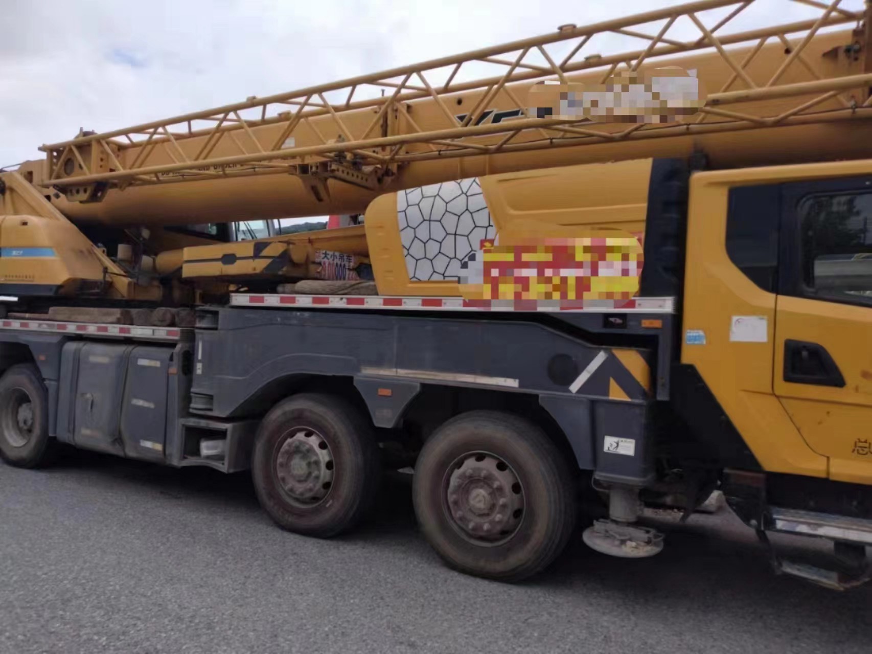 Shaft Number 4 55ton Terrian Mobile Crane for Construction Machinery in ...