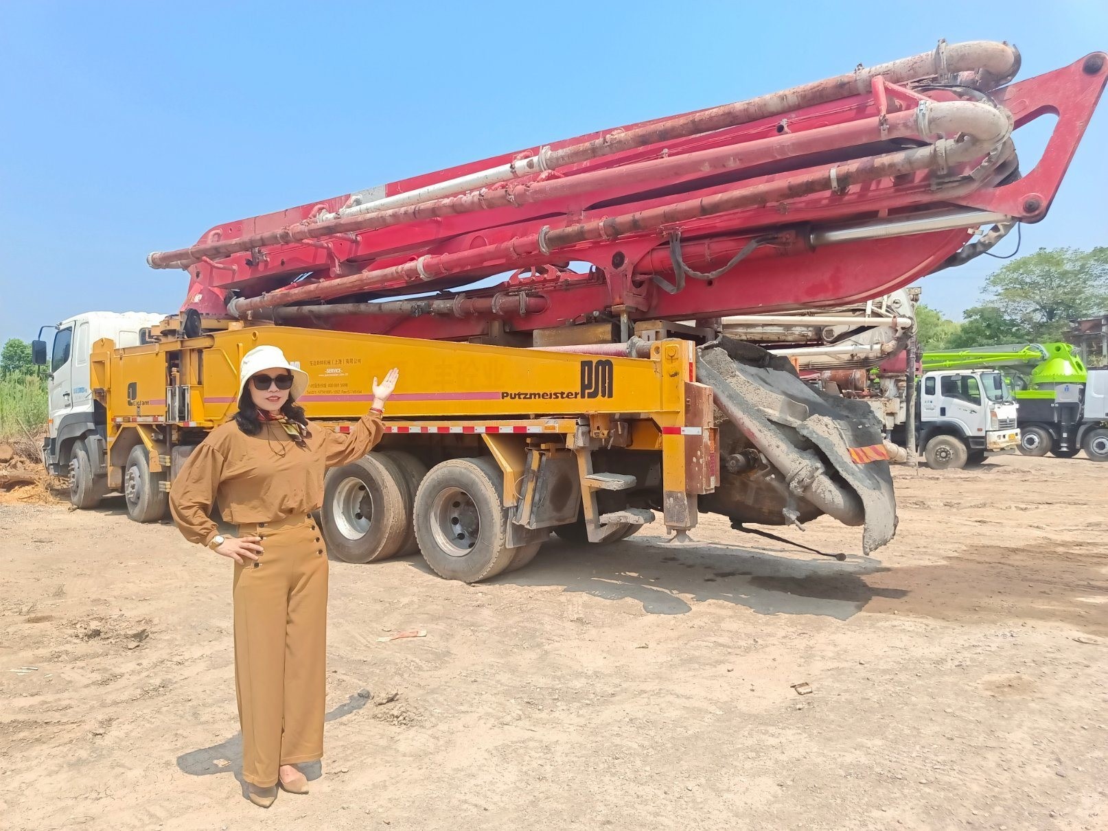 14150*2500*3950 Feeding Height 1400mm Used Concrete Pump Truck ...