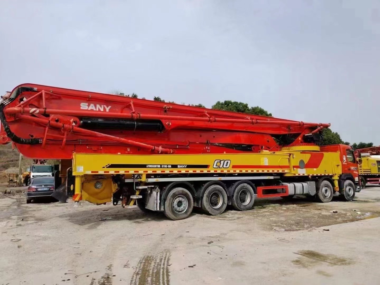 Vibrating Amplitude of 2.6mm 67m Concrete Boom Pump 2020 Year Sy ...