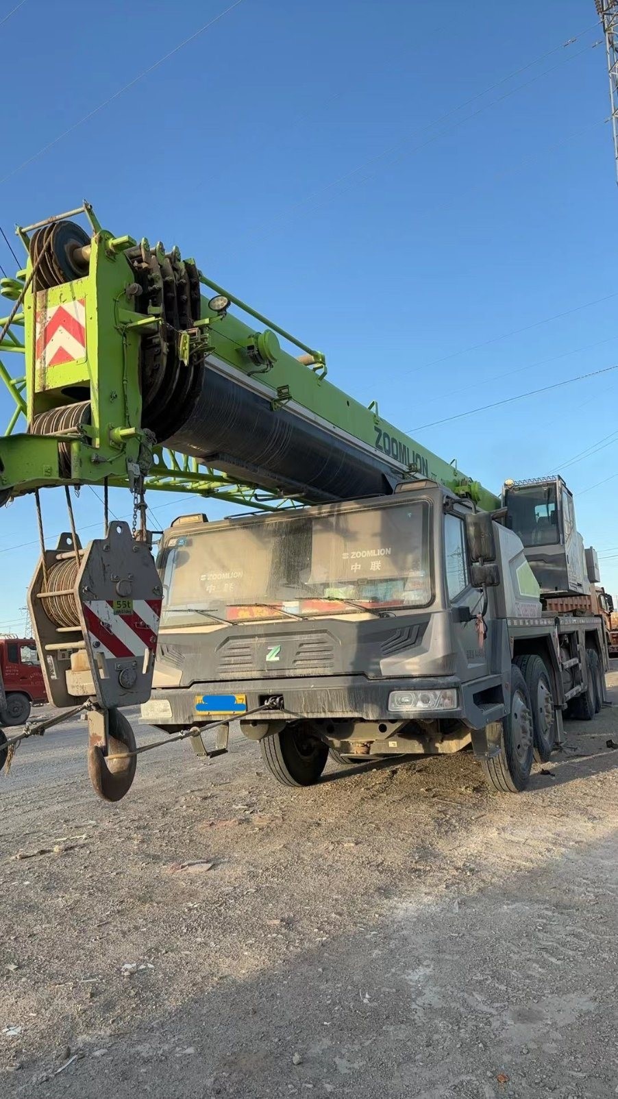 Good Condition Folding Zoomlion Mobile Truck Crane Maximum Lifting ...