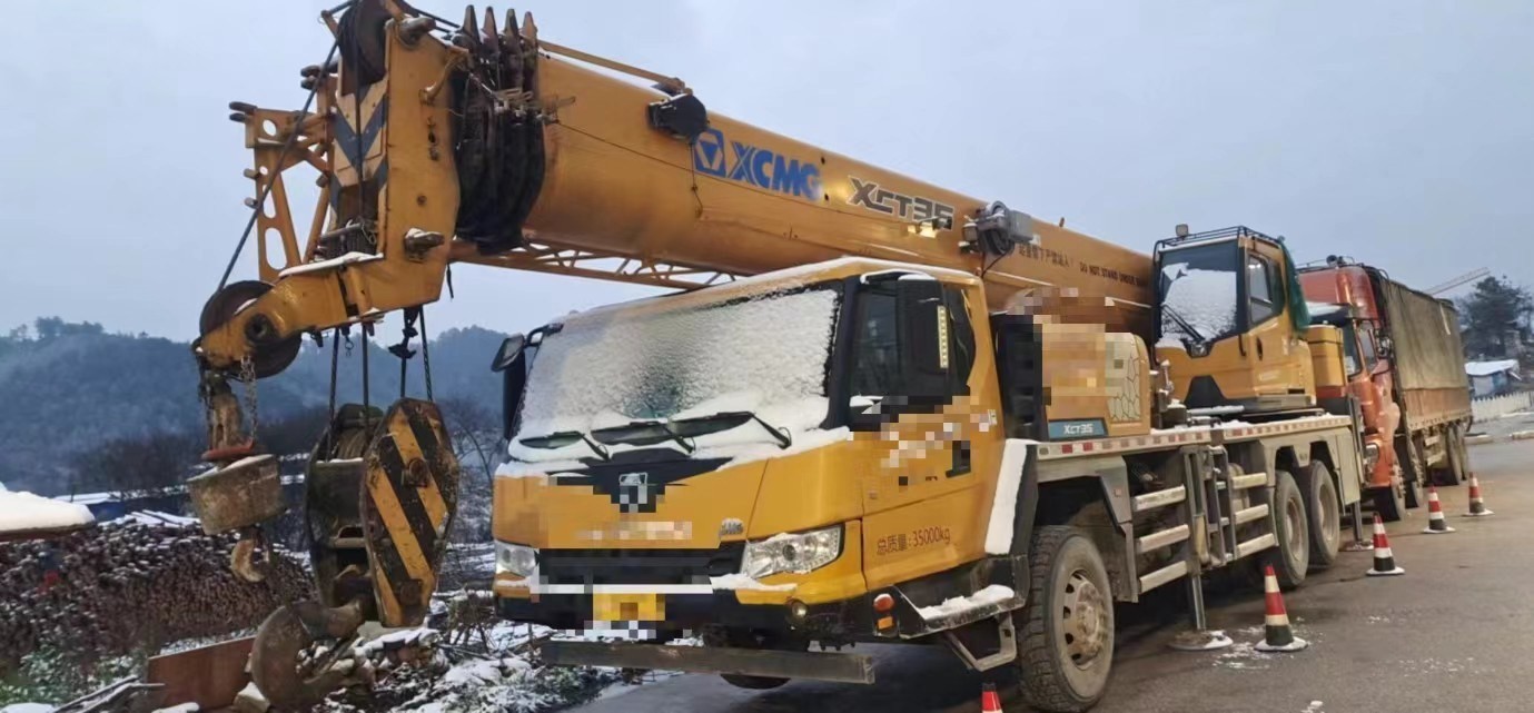 Used Xcmg 35 Ton Small Mobile Truck Cranes Professional With 3 Shafts
