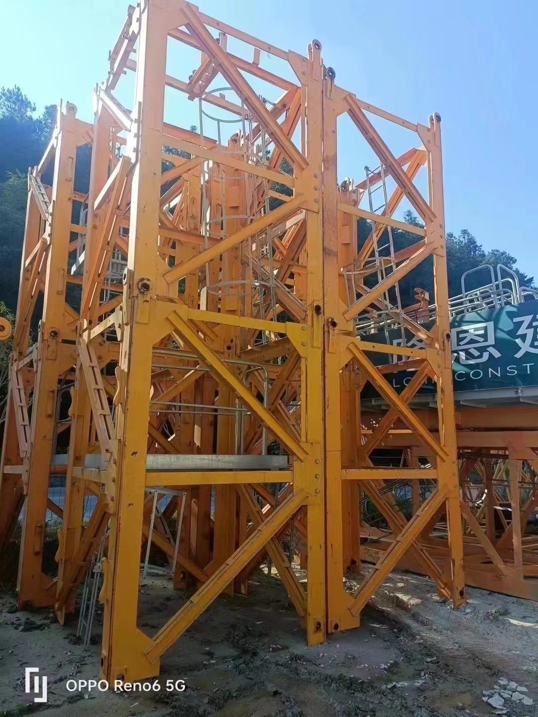 Zoomlion 19 Years Heavy Lifting Cranes 6515-10E Yellow With Horizontal Arm