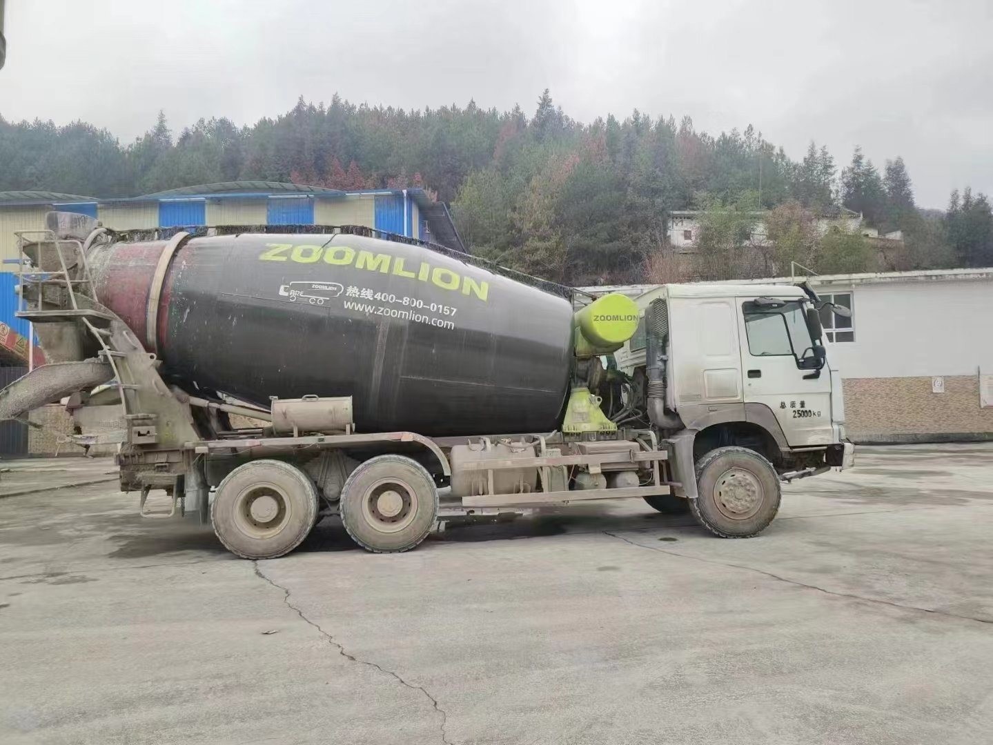 Semi Dry Shotcrete Type 12 Cbm Concrete Mixer Trucks By Zoomlion 2017