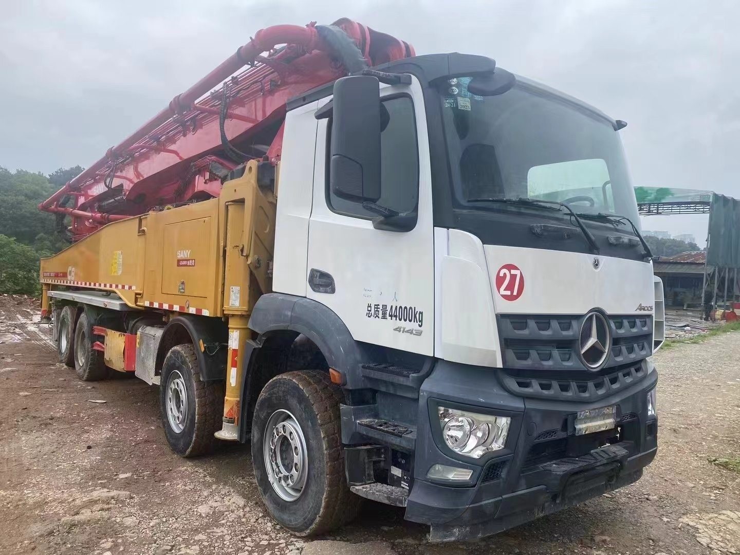 2020 Years Second Hand Pump Truck Installed In Mercedes Truck With 51m ...