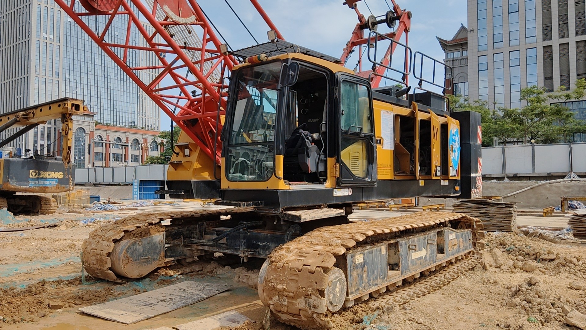 2021 Sany 60 Ton Crawler Crane 43m Maximum Lifting Height Excellent ...
