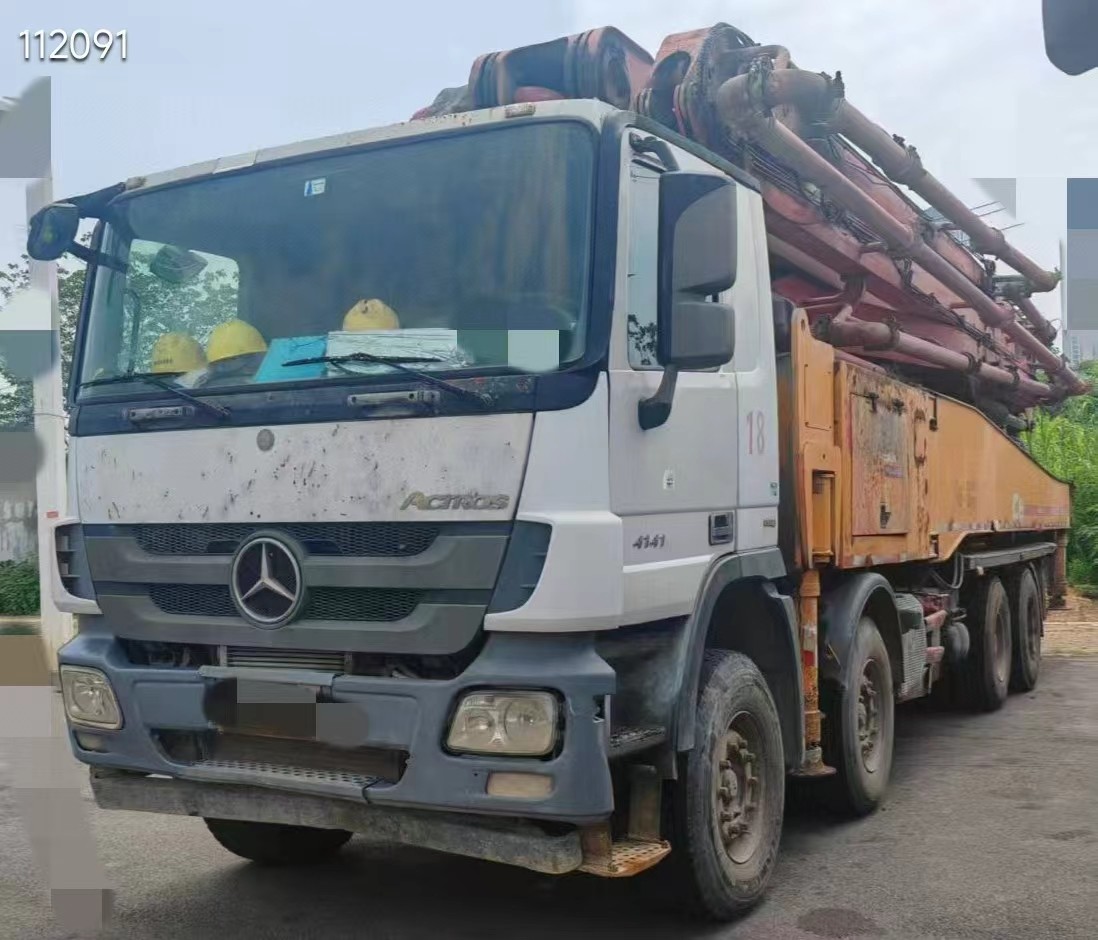 2016 Sany Heavy Industry Diesel Concrete Pump Truck 56m Vertical Reach ...