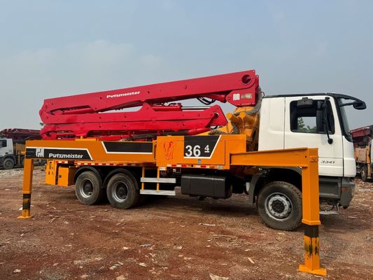 36m Pusmeister Mobile Concrete Pump Truck With 3 Boom Sections In Used ...